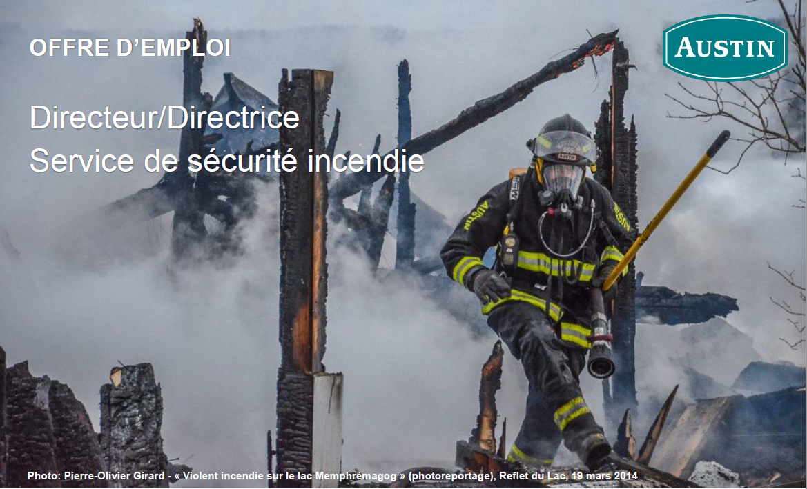 Offre d’emploi – Directeur/Directrice Service de sécurité incendie ...
